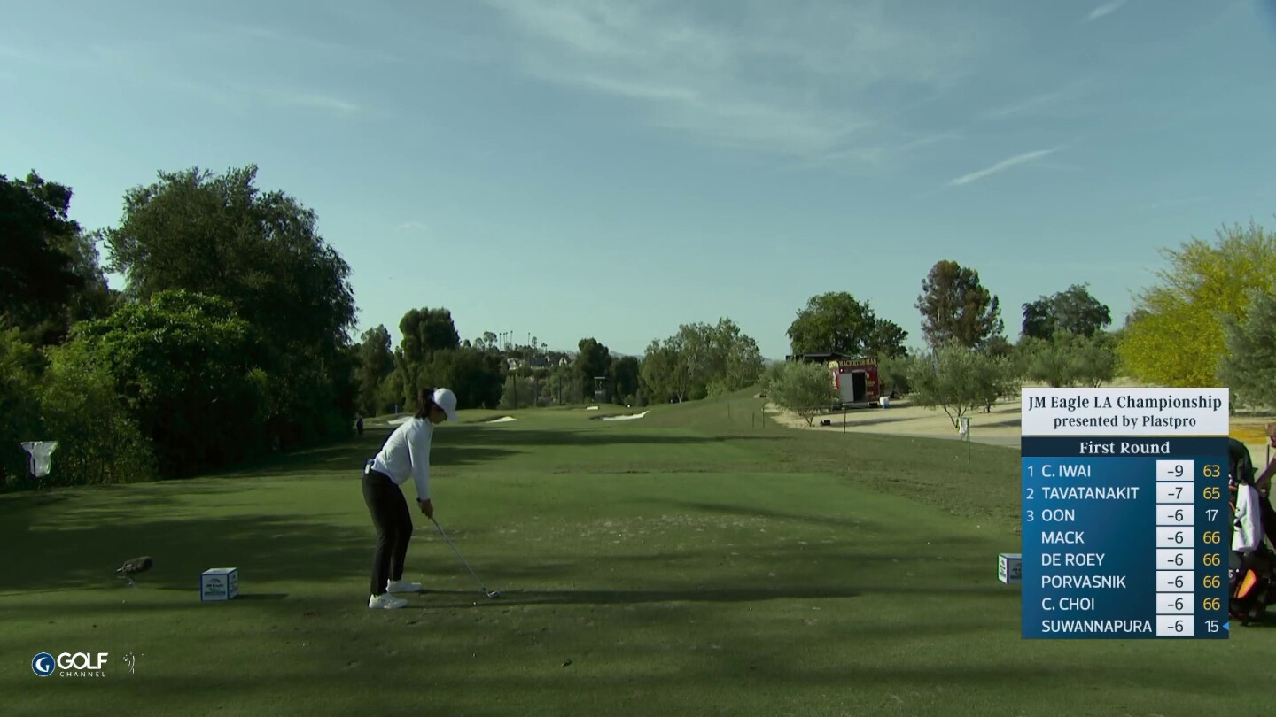 Yu Liu aces the 15th hole in round one of the JM Eagle Championship ...